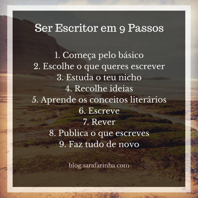 Ser Escritor em 9 Passos – Sara Farinha